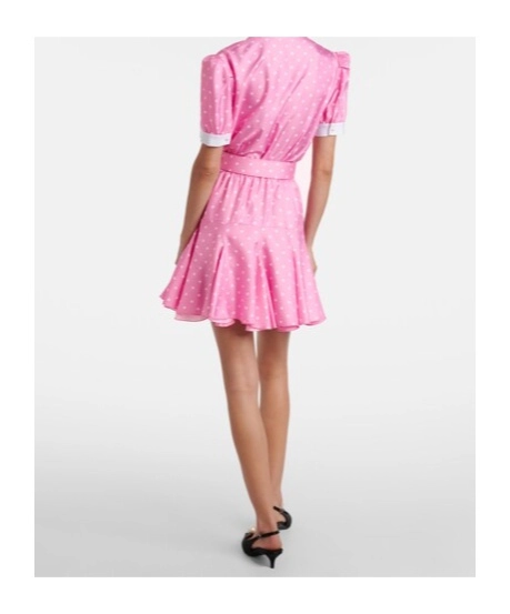 RODARTE Polka-dot Silk Twill Minidress