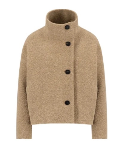 Harris Wharf London Buttoned Fleece Jacket
