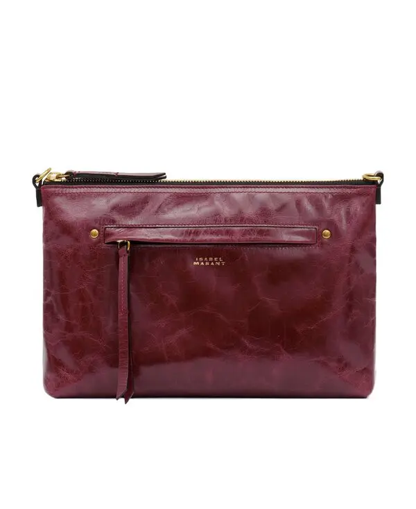 Isabel Marant Étoile Logo Printed Shoulder Bag - Red