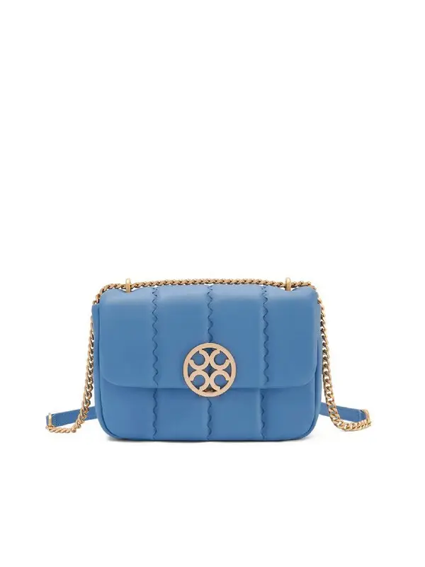 ORANGE CUBE Square Stitch Flap Bag Sky - Blue