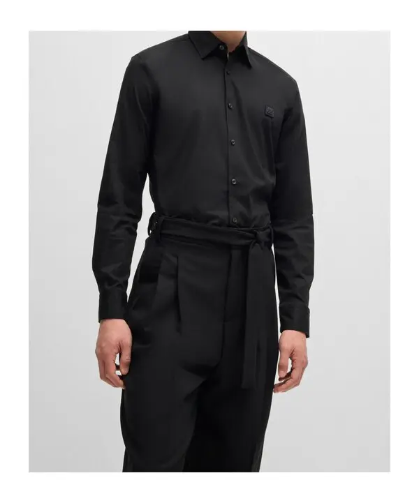Hugo Boss Logo Patch Slim Fit Shirt