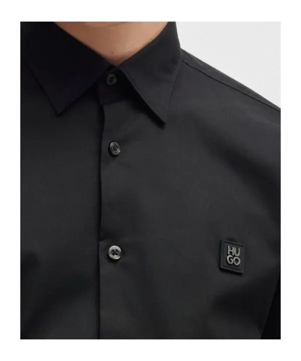 Hugo Boss Logo Patch Slim Fit Shirt