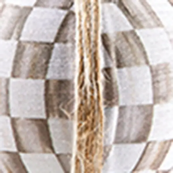 MACKENZIE-CHILDS Check Twine-trim Baubles