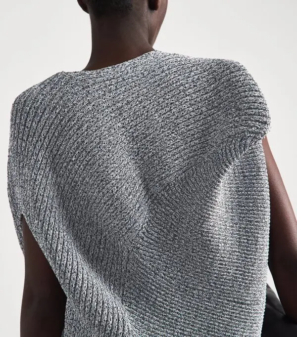 Issey Miyake Found Stone Knitted Top