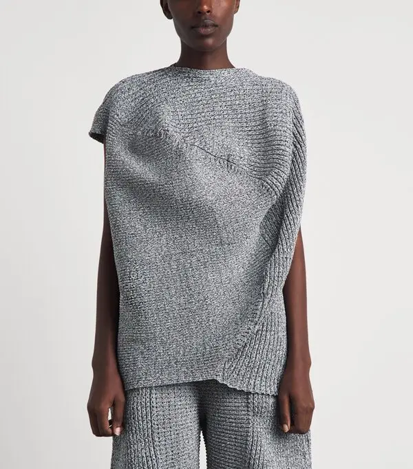 Issey Miyake Found Stone Knitted Top
