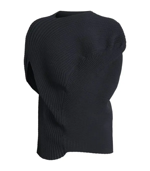 Issey Miyake Found Stone Knitted Top