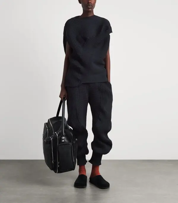 Issey Miyake Found Stone Knitted Top