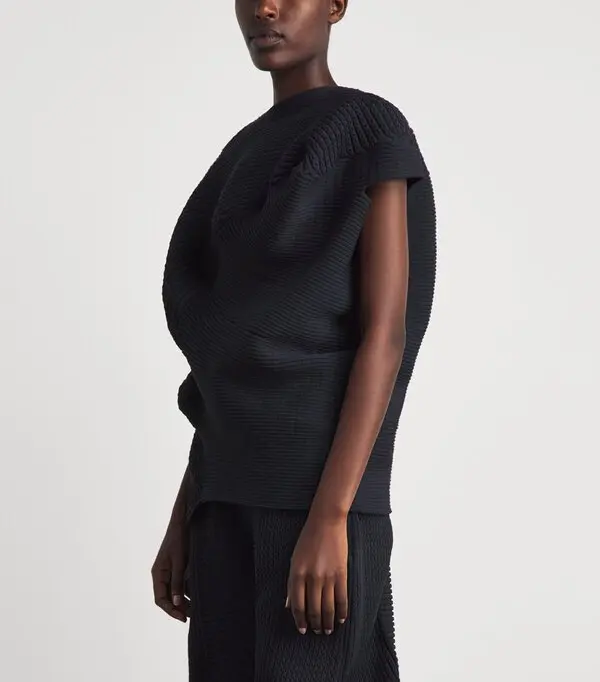Issey Miyake Found Stone Knitted Top