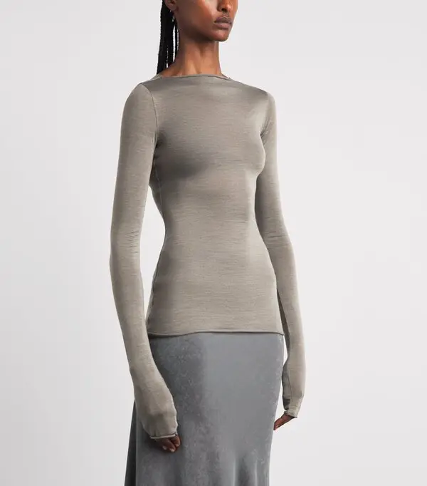 Rick Owens Long-sleeve T-shirt - Grey