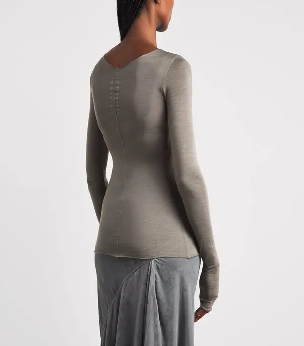 Rick Owens Long-sleeve T-shirt - Grey