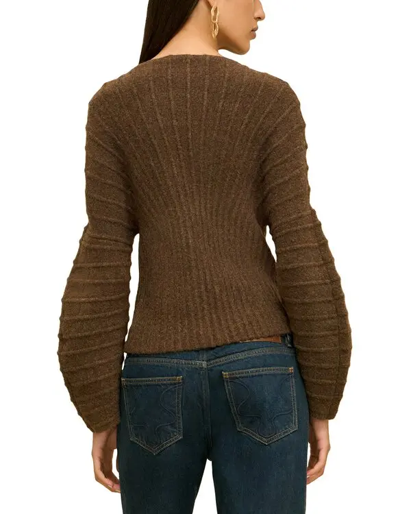 Cult Gaia Araki Mock Neck Sweater Top