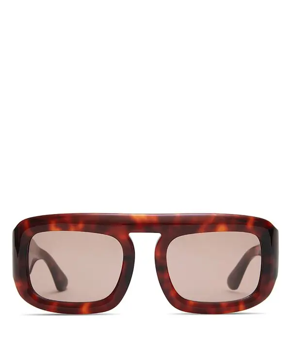 ELISA JOHNSON Aries Aviator Sunglasses, 57mm - Gloss Black