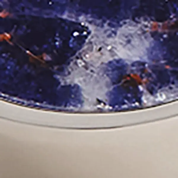 BABETTE WASSERMAN LONDON Rhodium-plated Sodalite Deco Cufflinks