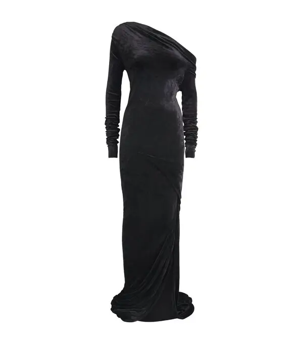 Rick Owens Velvet Shailee Gown - Black