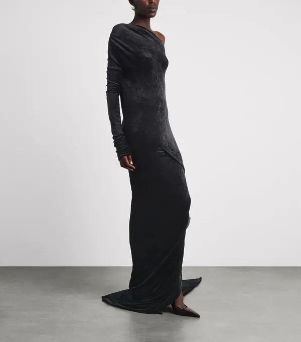 Rick Owens Velvet Shailee Gown - Black