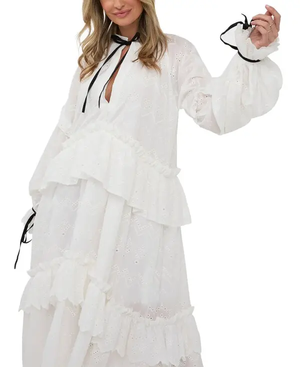 MARIELLE STOKKELAAR Elisabeth Broderie Anglaise Dress
