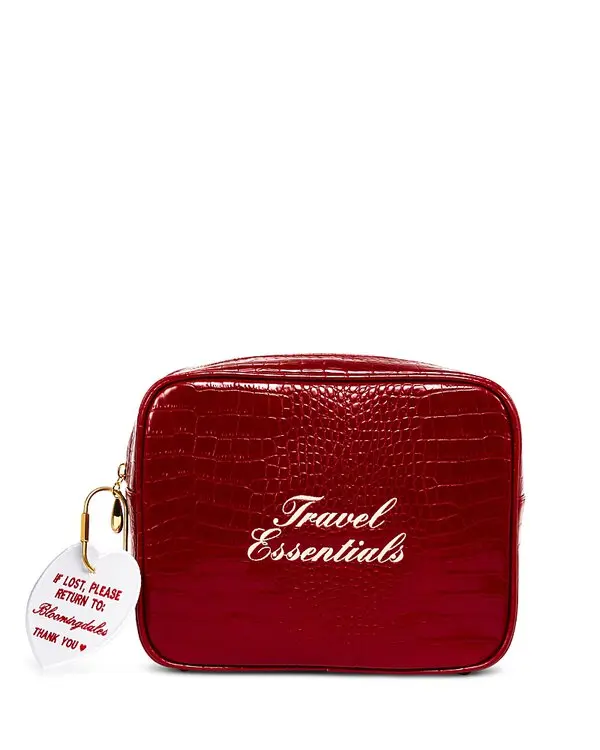 ABBODE Small Croc Embossed Travel Pouch