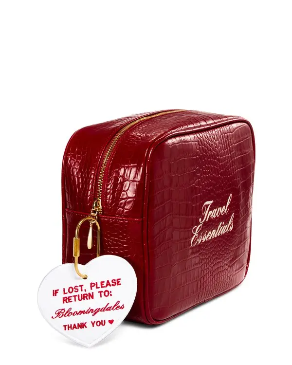 ABBODE Small Croc Embossed Travel Pouch