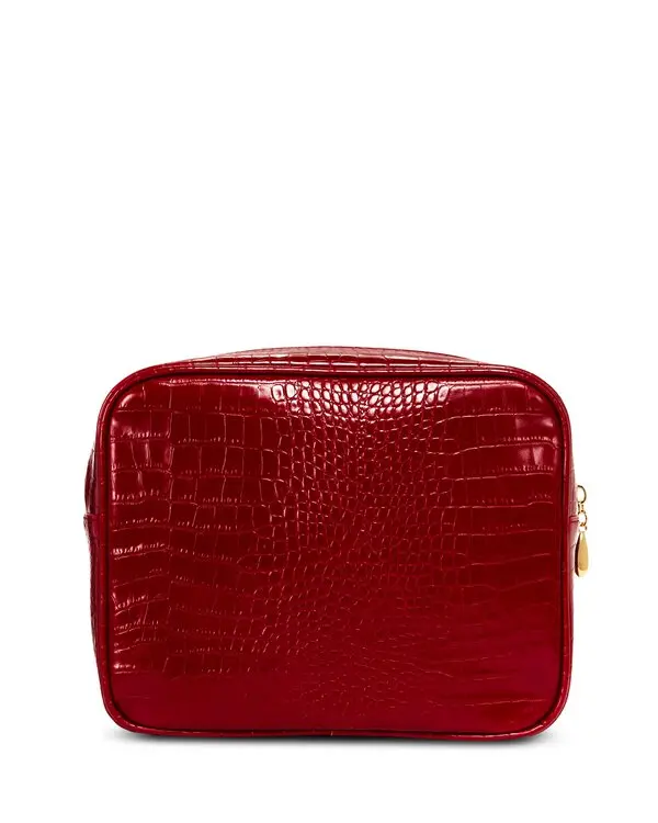 ABBODE Small Croc Embossed Travel Pouch