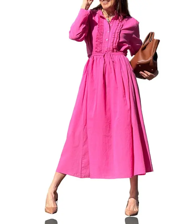 MARIELLE STOKKELAAR Delphine Button Front Dress