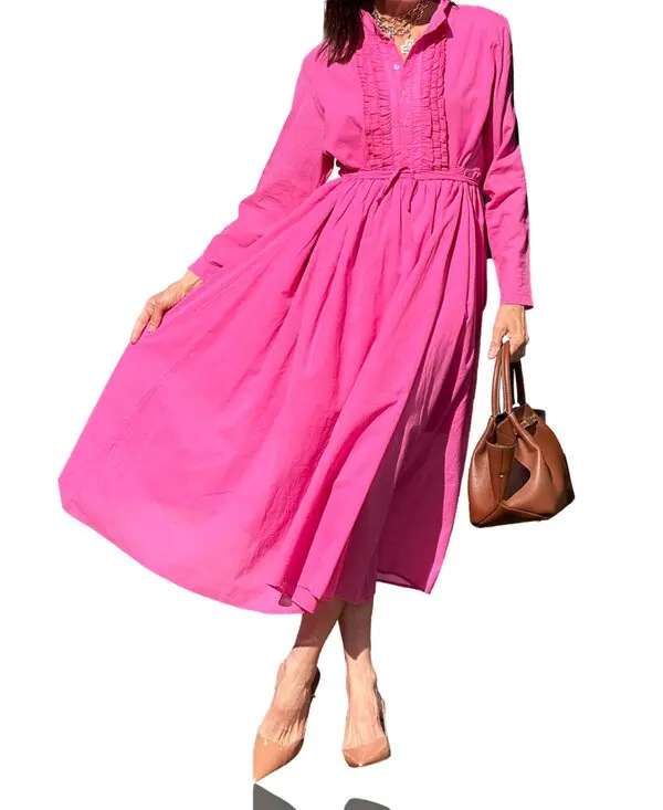 MARIELLE STOKKELAAR Delphine Button Front Dress