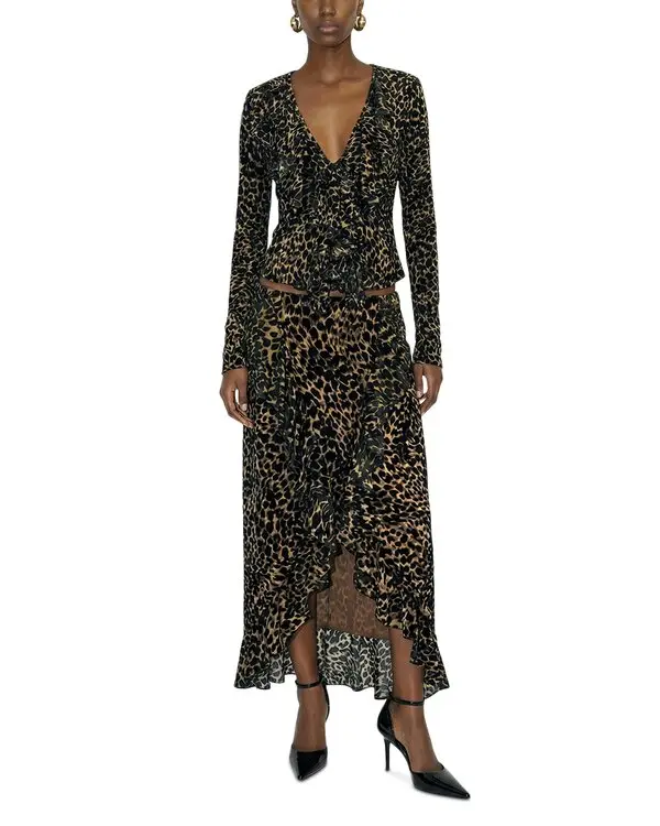 Ronny Kobo Marian Ruffled Blouse