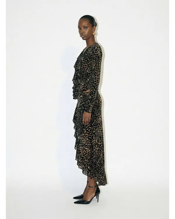 Ronny Kobo Marian Ruffled Blouse