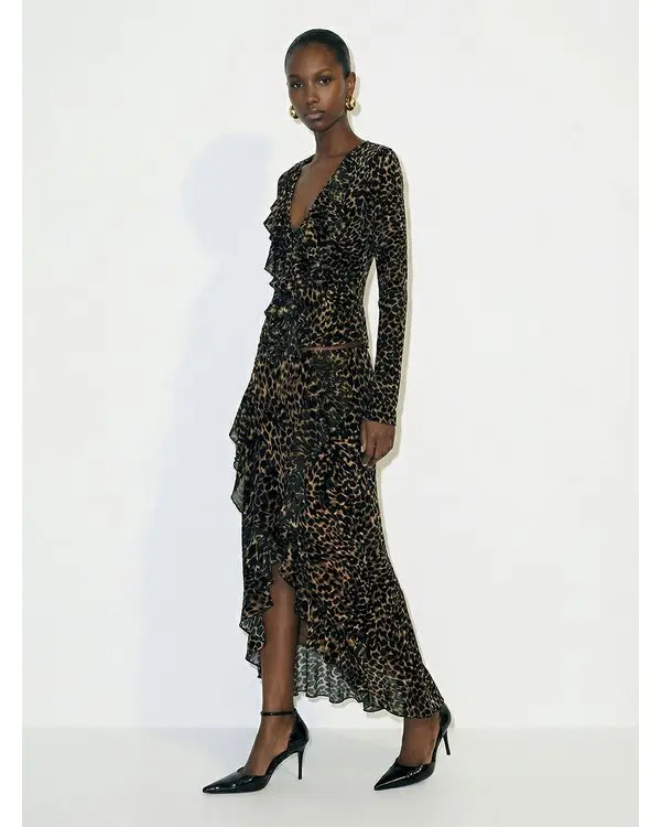 Ronny Kobo Marian Ruffled Blouse