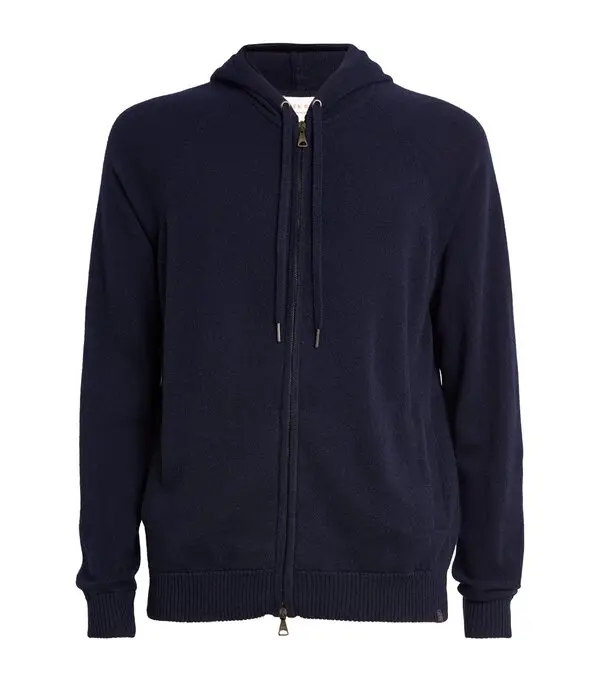 Derek Rose Cashmere Hoodie - Navy