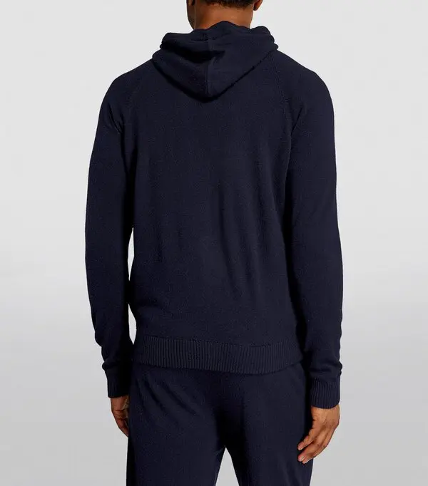 Derek Rose Cashmere Hoodie - Navy