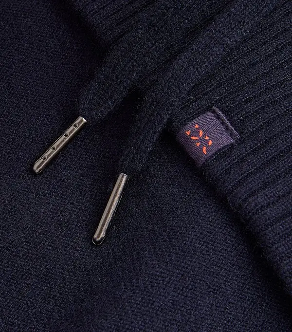 Derek Rose Cashmere Hoodie - Navy