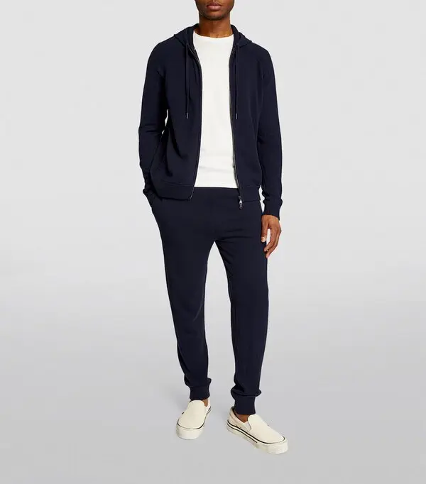 Derek Rose Cashmere Hoodie - Navy