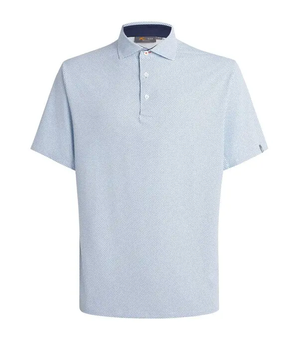 Kjus Printed Golfer Polo Shirt - Blue