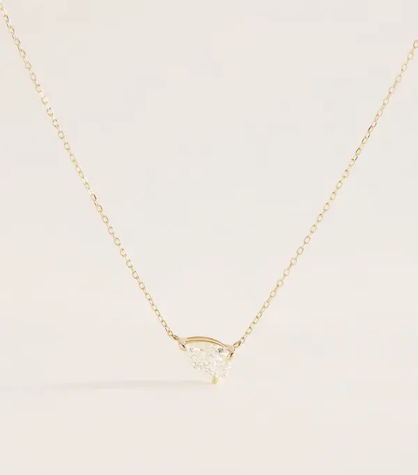 PERSEE Gold And Pear Diamond Necklace