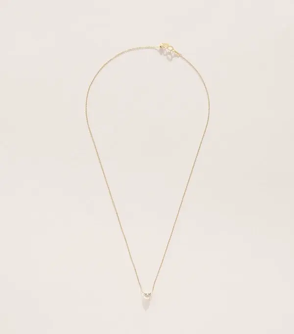 PERSEE Gold And Heart Diamond Necklace