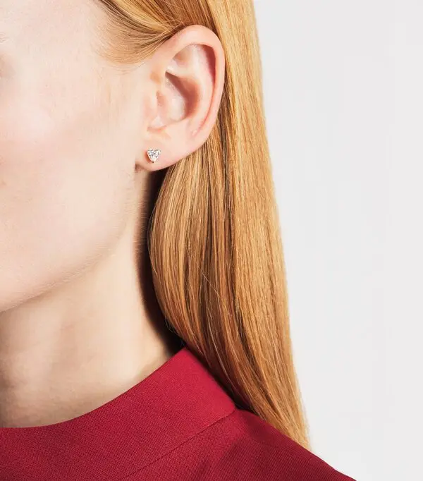 PERSEE Gold And Heart Diamond Single Stud Earring