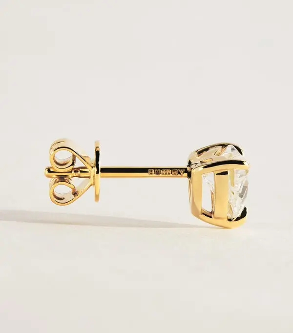 PERSEE Gold And Heart Diamond Single Stud Earring