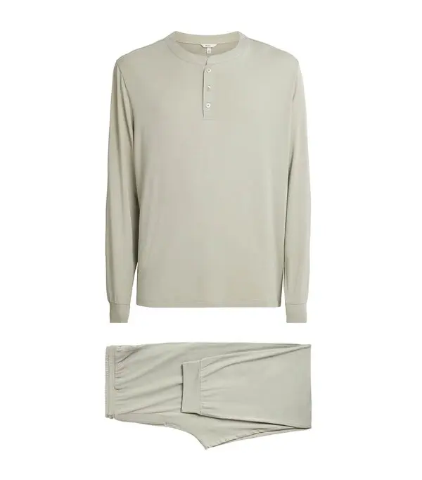 Eberjey Modal Henry Long Pyjama Set
