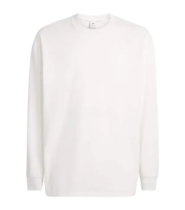 SKIMS Heavyweight Cotton Long-sleeve T-shirt - White