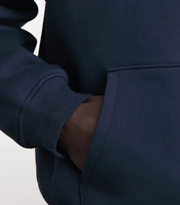 SKIMS Fleece Lounge Relaxed Zip-up Hoodie - Navy