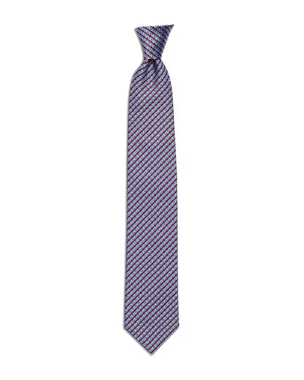 David Donahue Neat Silk Classic Tie