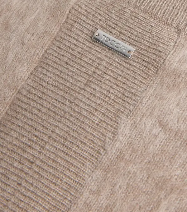 TOCCIN Cashmere Mariah Cardigan - Beige