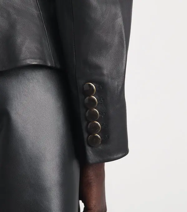 Veronica Beard Lambskin Quinn Peplum Jacket