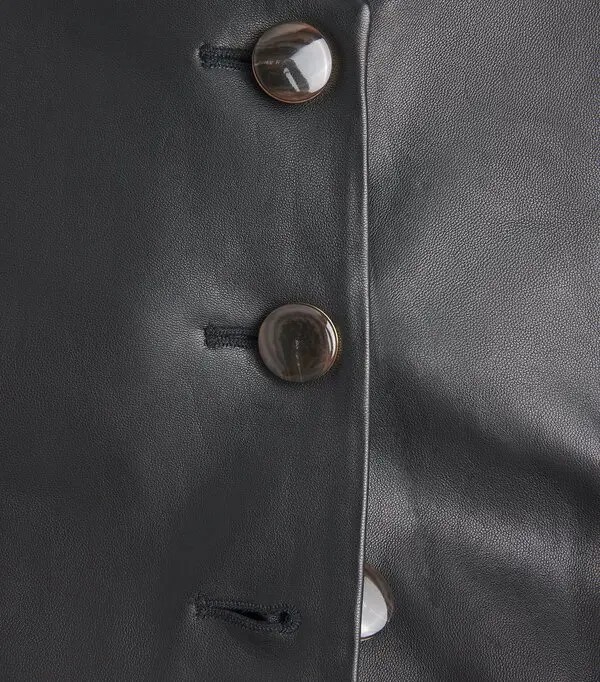 Veronica Beard Lambskin Quinn Peplum Jacket
