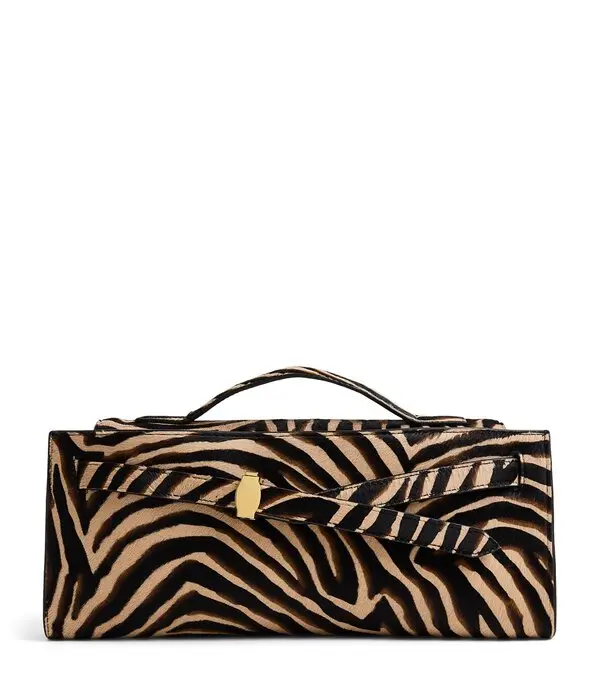 Veronica Beard Calf Hair Dash Top-handle Bag - Brown