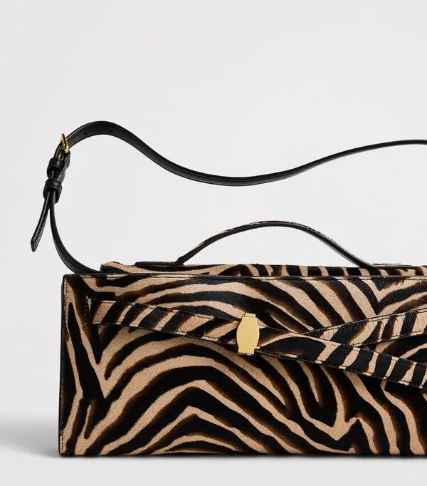 Veronica Beard Calf Hair Dash Top-handle Bag - Brown