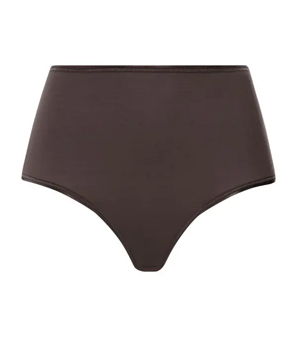 Hanro Cotton Maxi Briefs - Brown