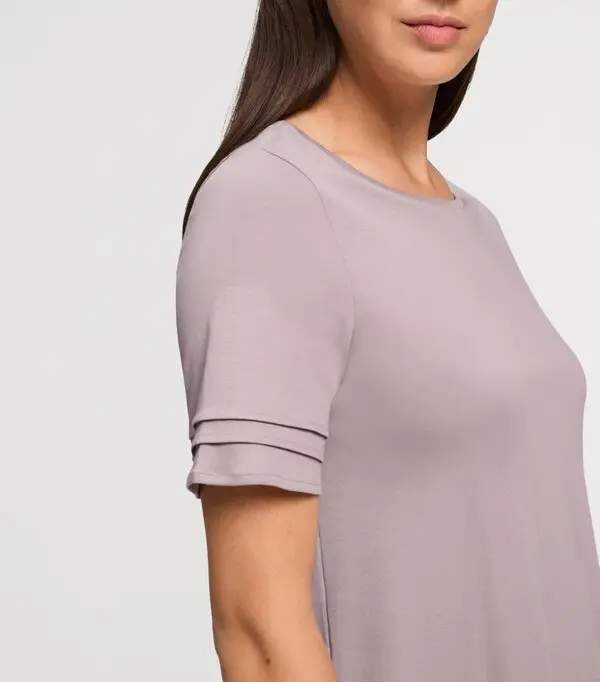 Hanro Cotton Pilar Nightdress - Purple