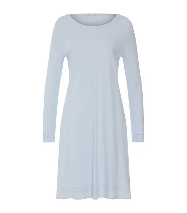 Hanro Cotton Long-sleeve Nightdress