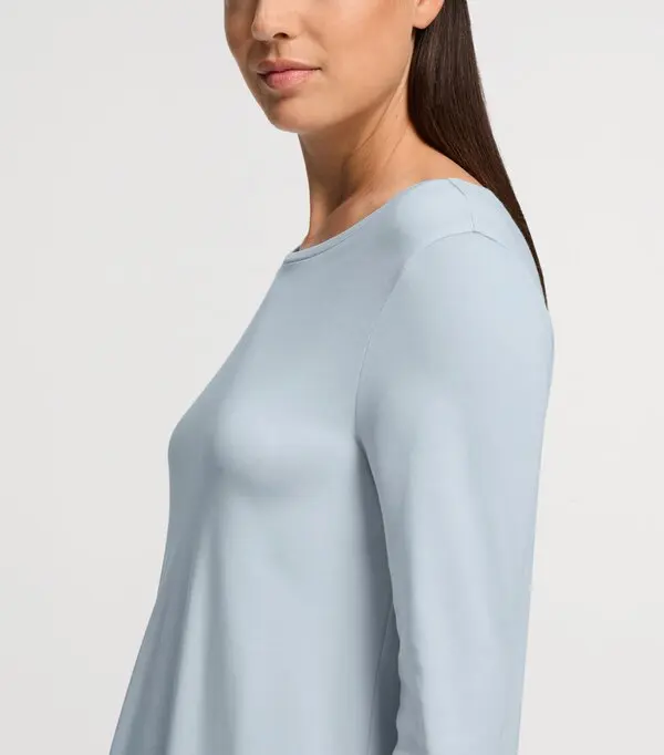 Hanro Cotton Long-sleeve Nightdress